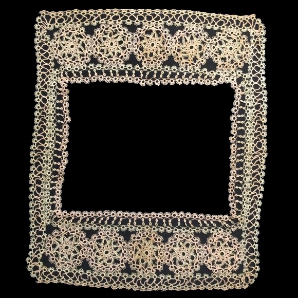Vintage | Office | Tatting Border Frame Mat | Poshmark